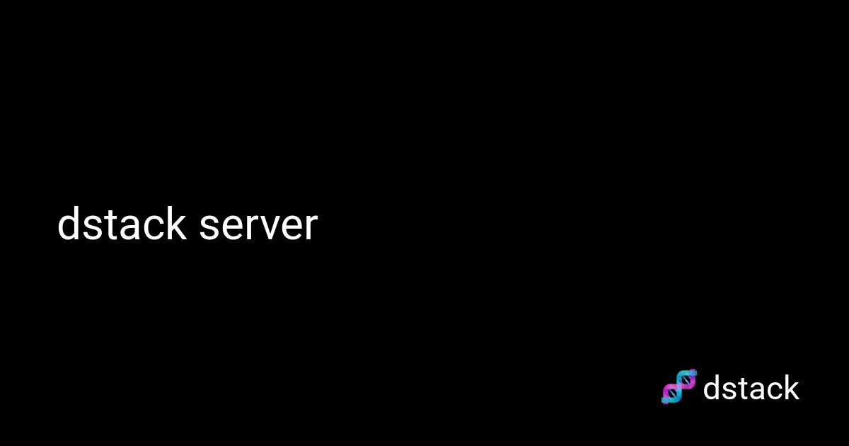 dstack server - dstack